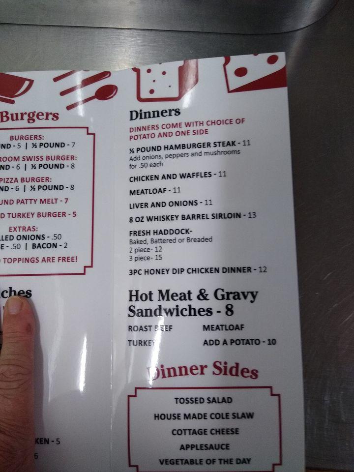 Menu at Billy's Family Restaurant, Clearfield