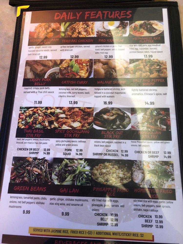 Carta del restaurante The Wokery, Saint Paul