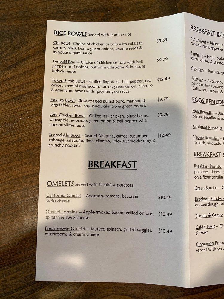 Menu at From the Hearth Kitchen and Pie Shop - Red Bluff restaurant ...