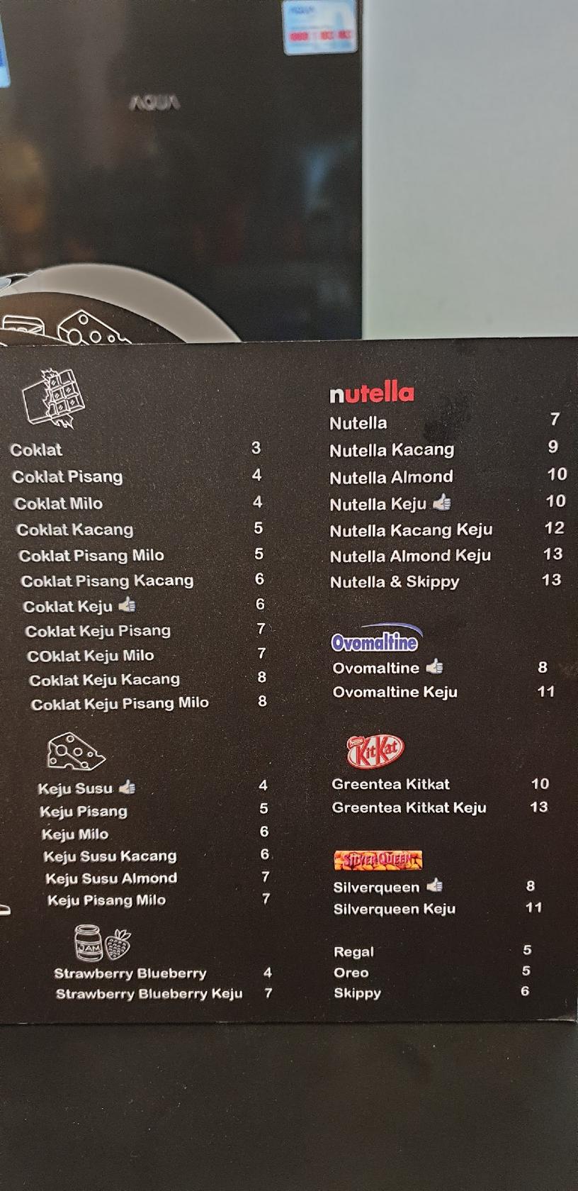 Menu at Kopico x Lekkerstory cafe, Purwokerto