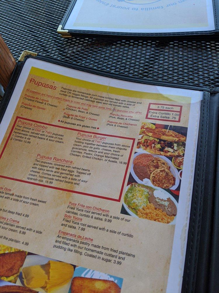Menu at Don Julio's restaurant, Rohnert Park