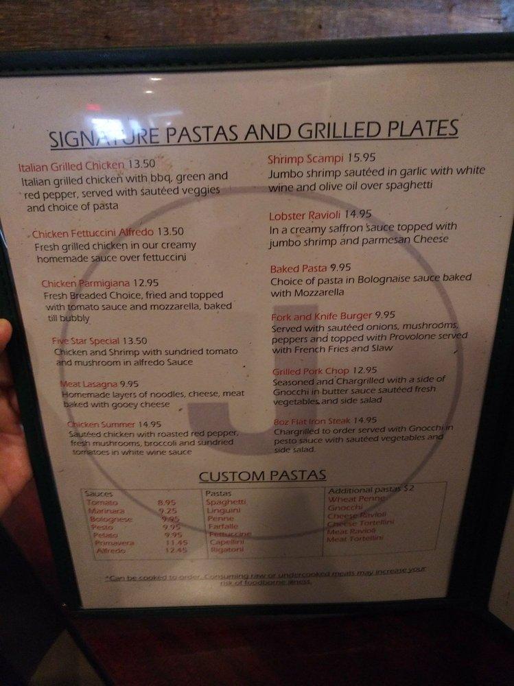 Menu at Junction on 70 pizzeria, Mebane