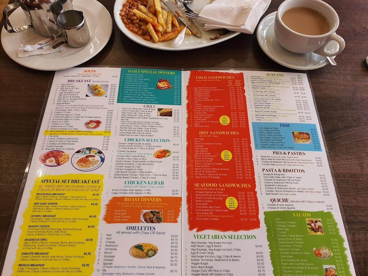 Menu at Magnolia Cafe & Restaurant, Scunthorpe