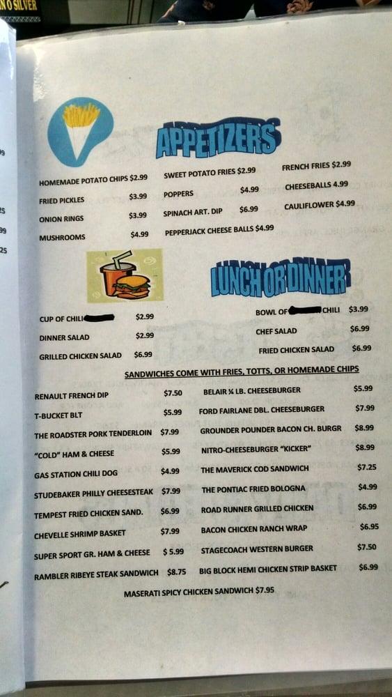 Menu at Shelly's Route 66 Cafe, Cuba