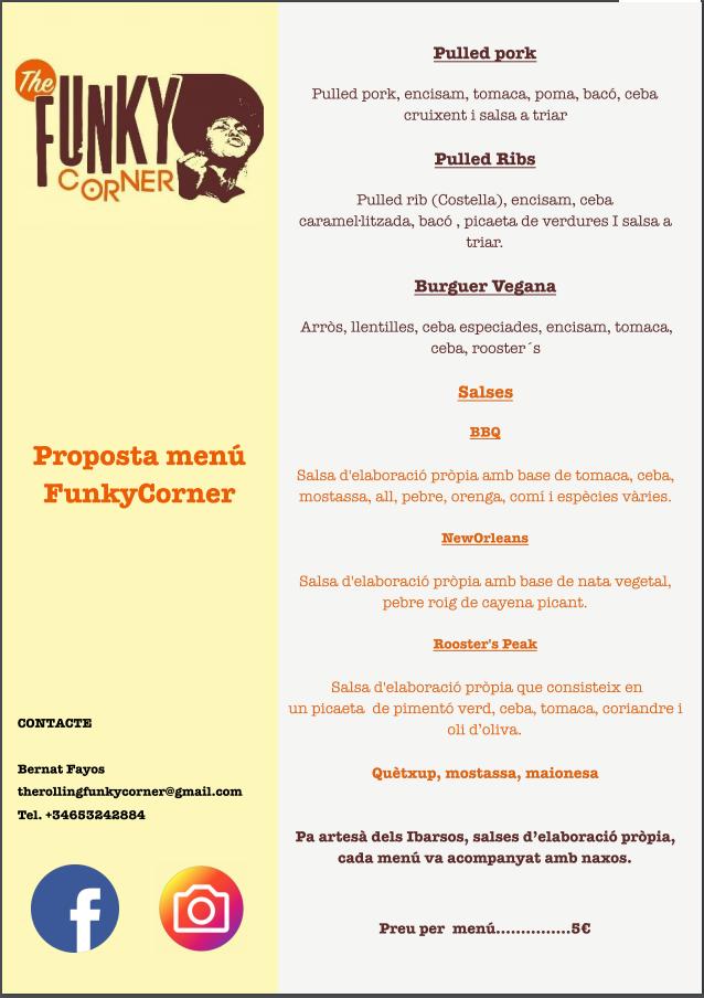 Menu at Taska Sally Brown pub & bar, Barcelona