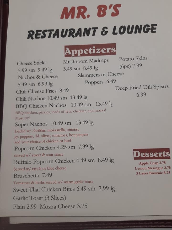 Menu at Pizza Shack restaurant, Perth-Andover