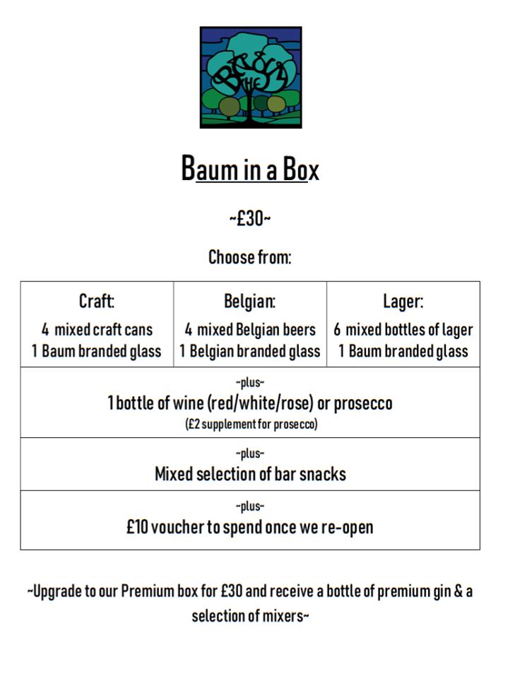 Menu at The Baum pub & bar, Rochdale, 33-37 Toad Ln