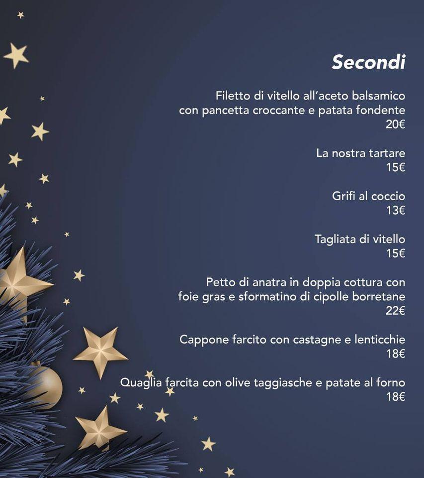 Menu at La Nuova Tagliatella restaurant, Arezzo