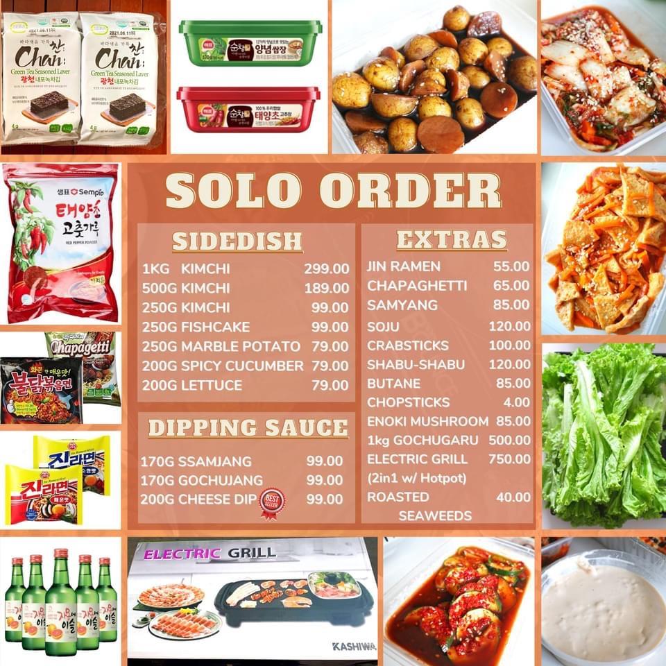 Carta del restaurante Borahae Kmart Atlag - Samgyupsal Sa Bahay Malolos ...