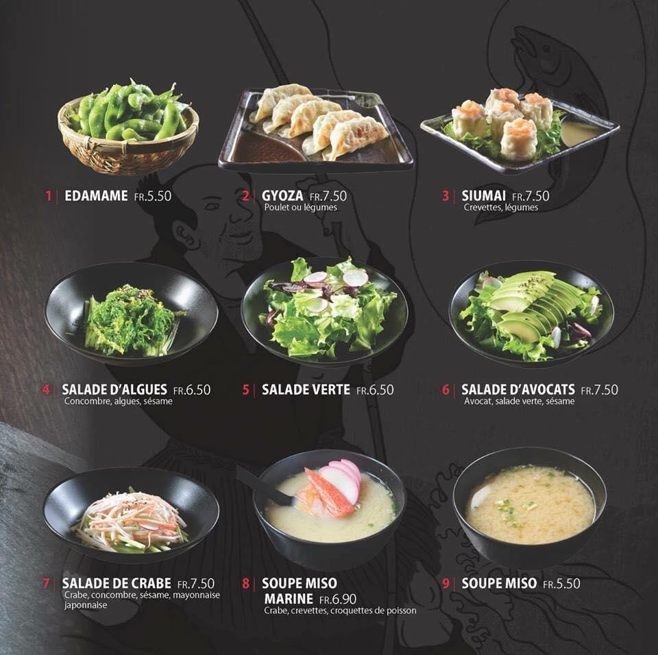 Menu at Sushi Kai Restaurant, Fribourg, Pl. de la Gare 1
