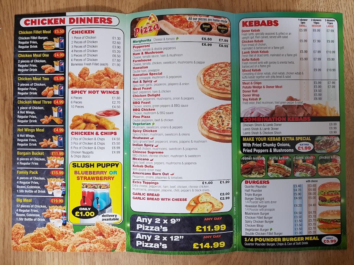 Menu at Chicken Delight fast food, Braintree