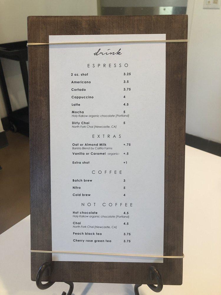 Menu at Goodside Coffee restaurant, Sacramento