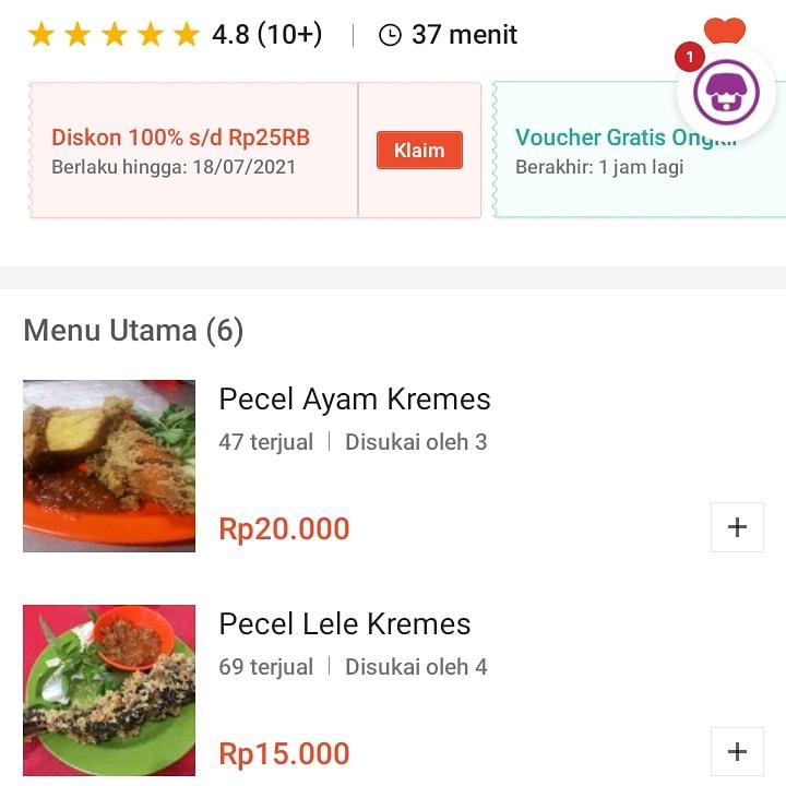 Menu at PECEL LELE KREMES INDRA restaurant, Tangerang