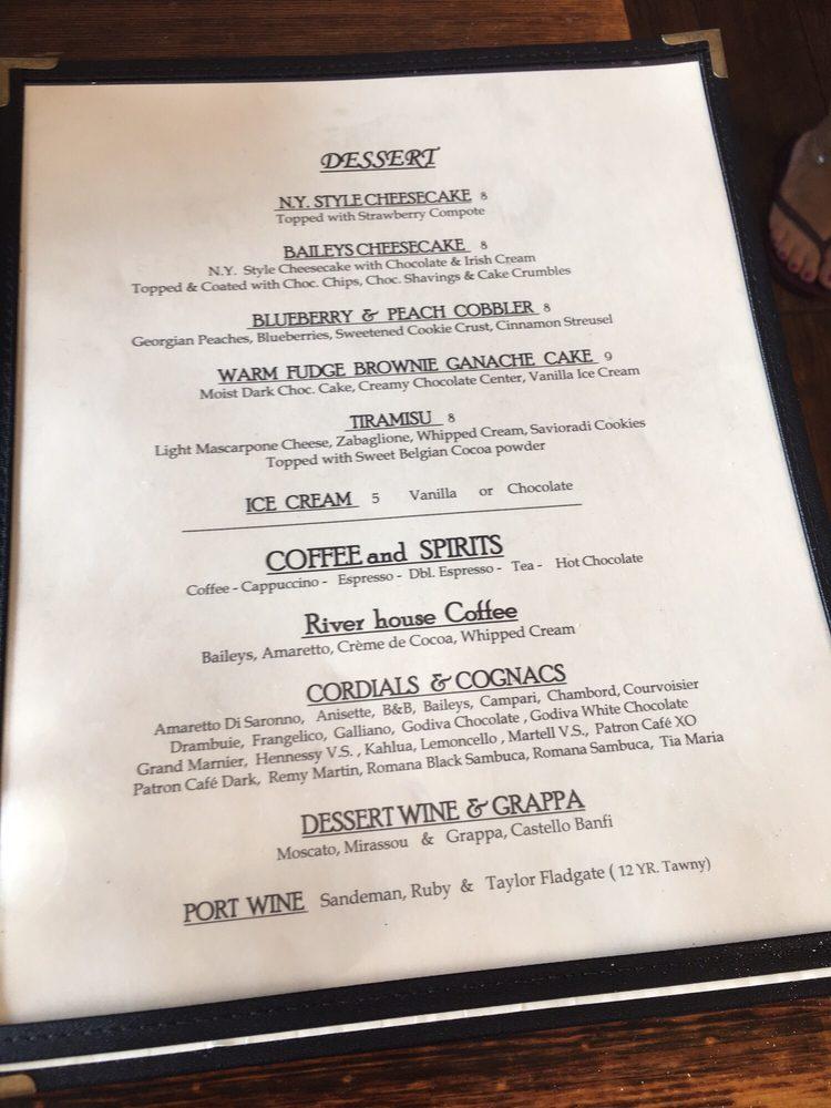 Menu at River House pub & bar, Freeport