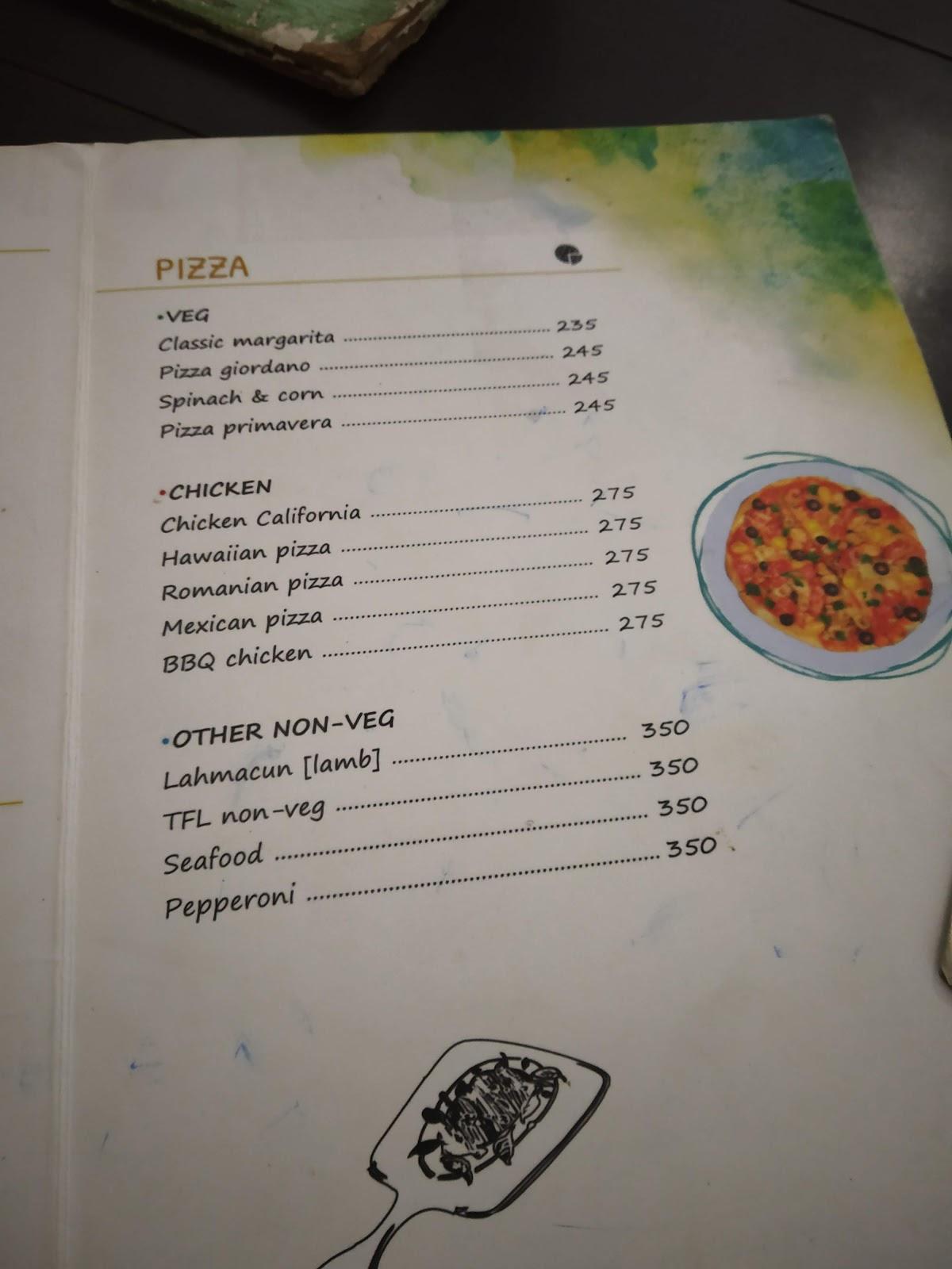 Menu at TFL ( The Food Lounge), Vijayawada