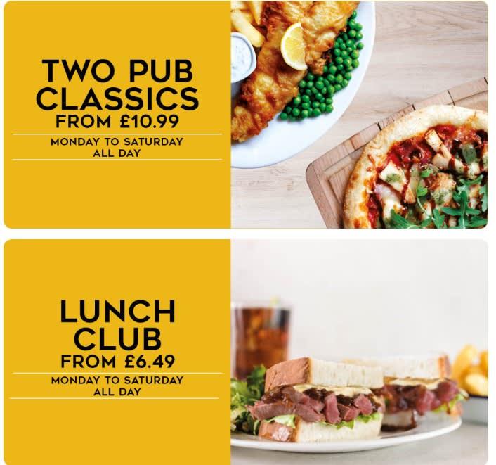 Menu at Globe pub & bar, Chelmsford