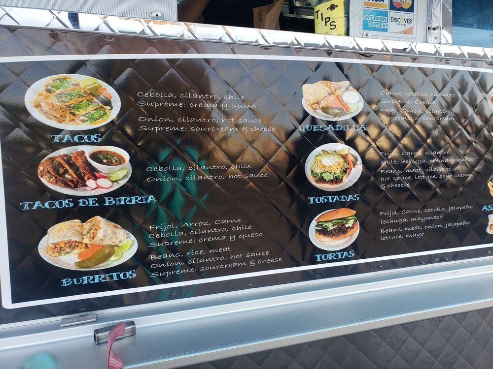 Menu at Hidalgo Taco Truck restaurant, Merced