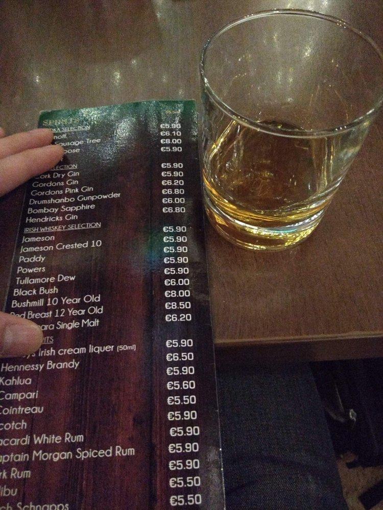 Menu at The Old Mill pub & bar, Dublin, 14 Temple Bar Square