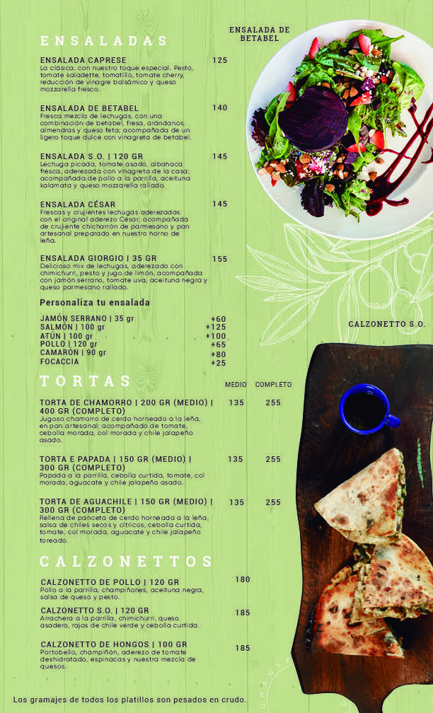 Carta de Santo Olivo Restaurante, Hermosillo, Blvd. Luis Donaldo ...