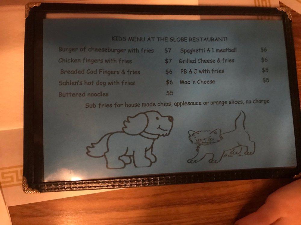 Menu at The Globe Restaurant, East Aurora