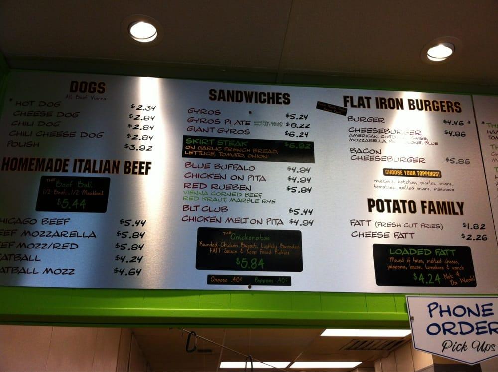 Menu at Fatt Mustard Cafe, Elk Grove Village