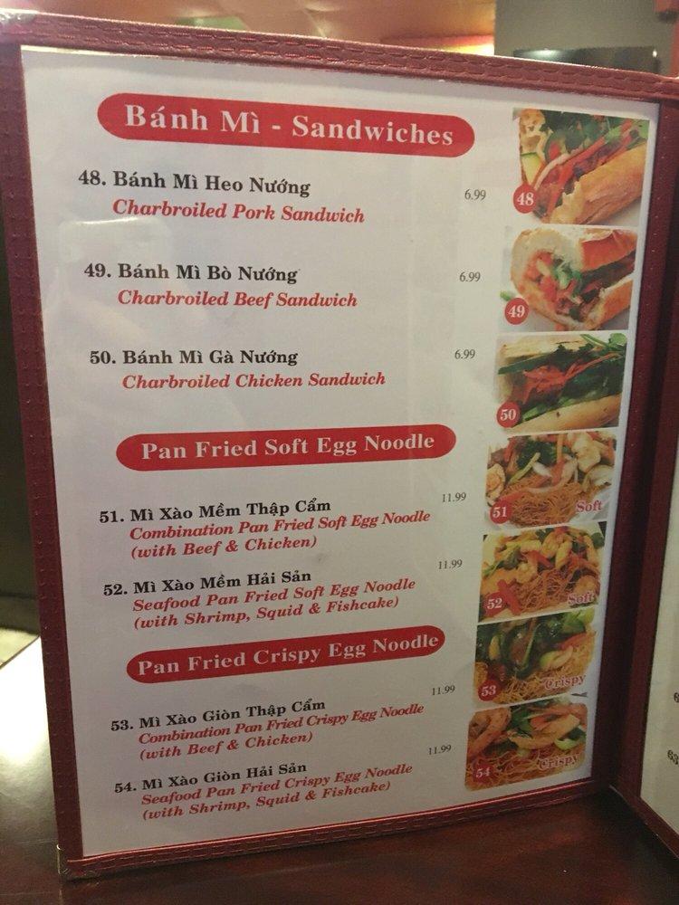 Menu at Pho Star Bowl restaurant, Riverside