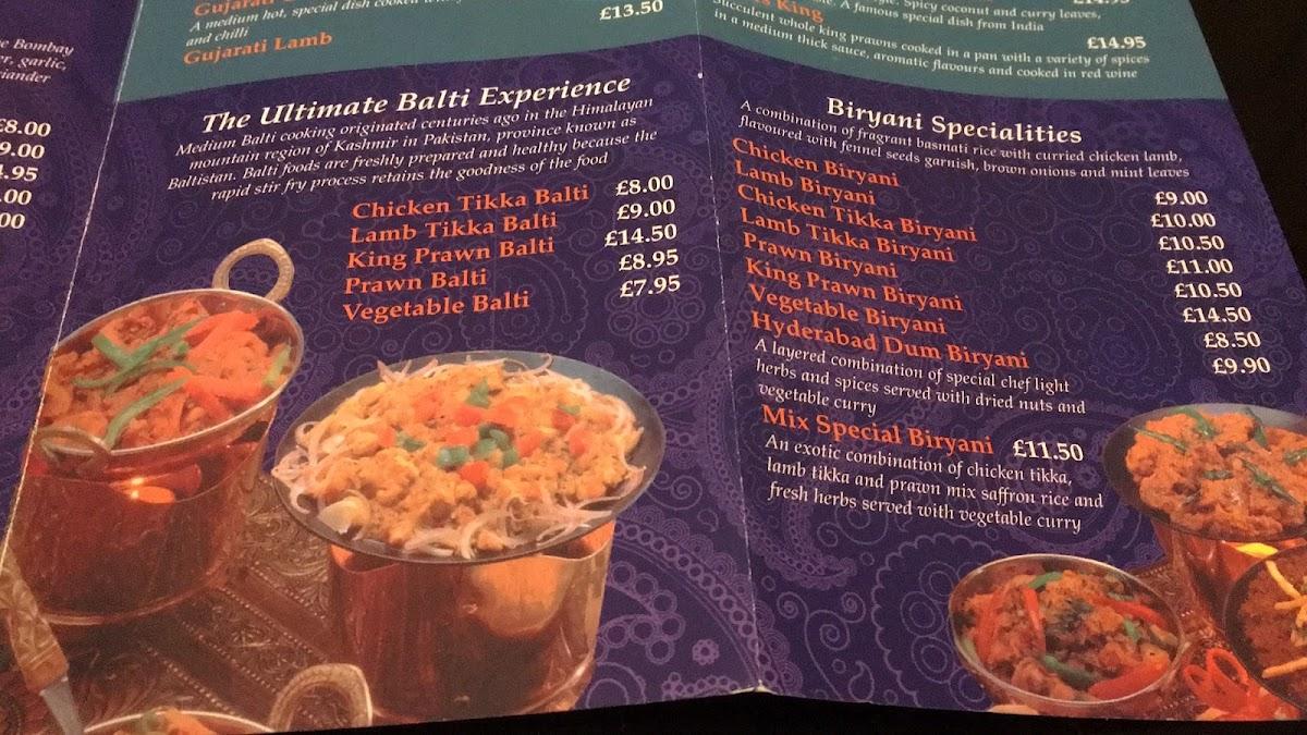 Menu at Safar Indian And Seafood Restaurant, Axminster, Axminster