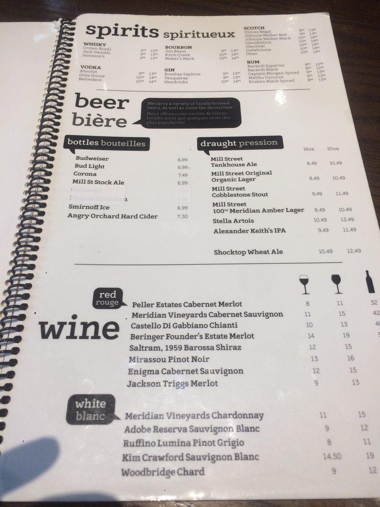 Menu at Tap & Pour pub & bar, Mississauga, Silver Dart Drive Toronto ...