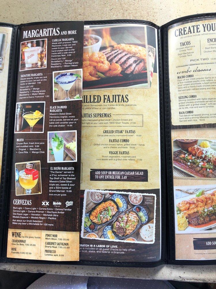 Menu at El Torito pub & bar, Milpitas