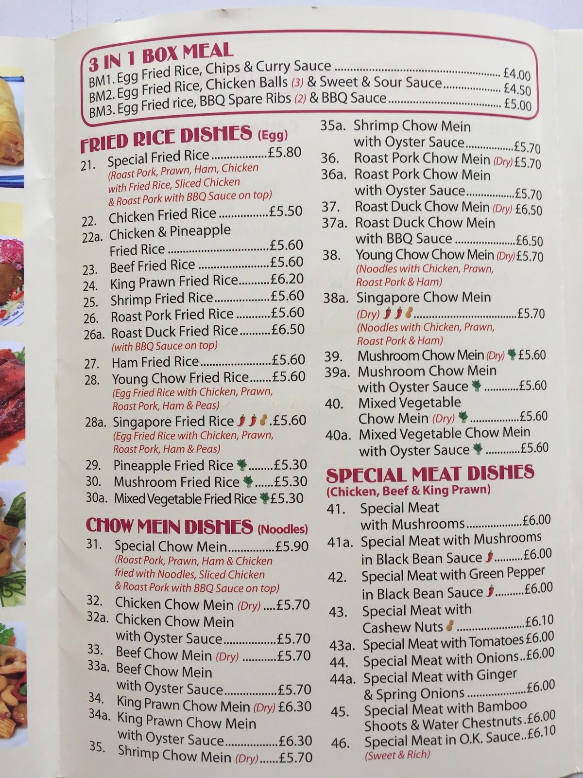 Menu at Lucky Boat fast food, Brixham