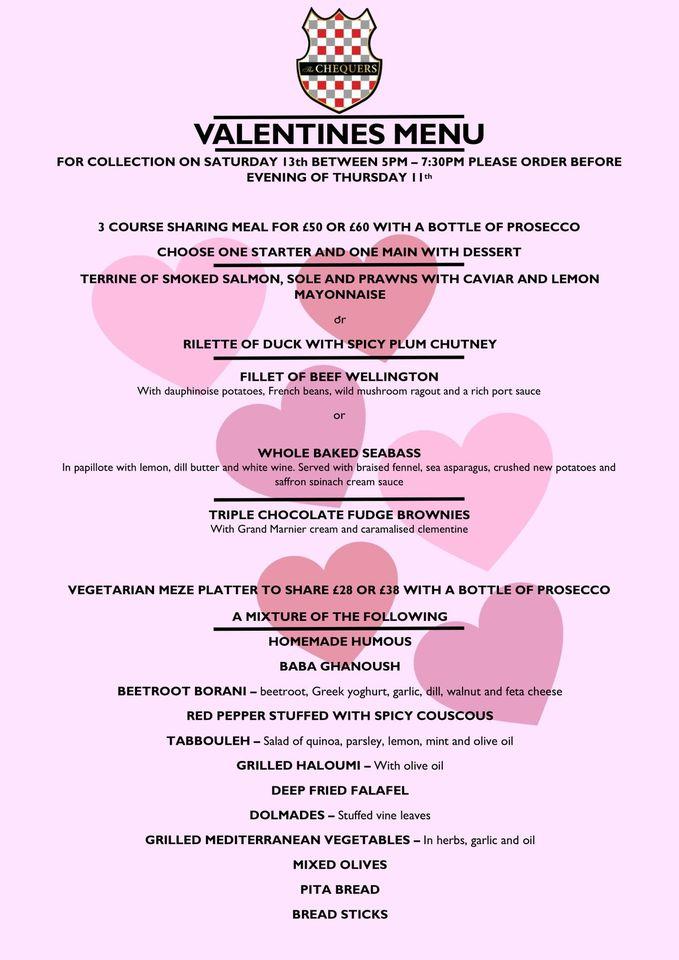 Menu at The Chequers pub & bar, Chipping Norton