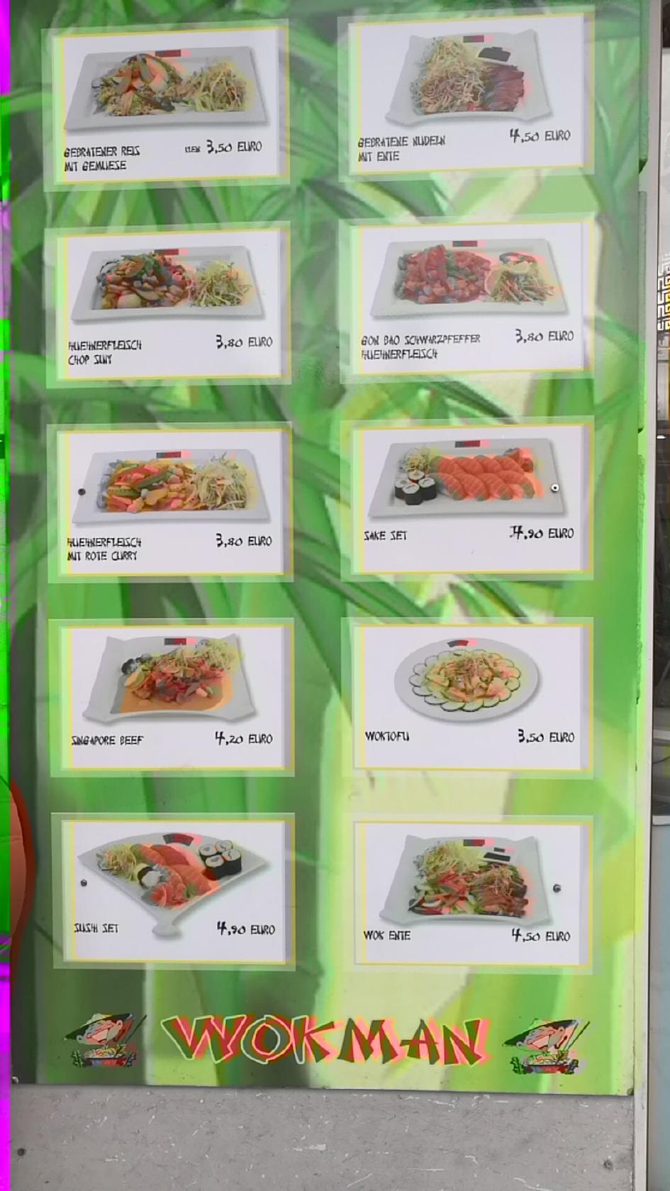 Speisekarte von Wokman restaurant, Linz