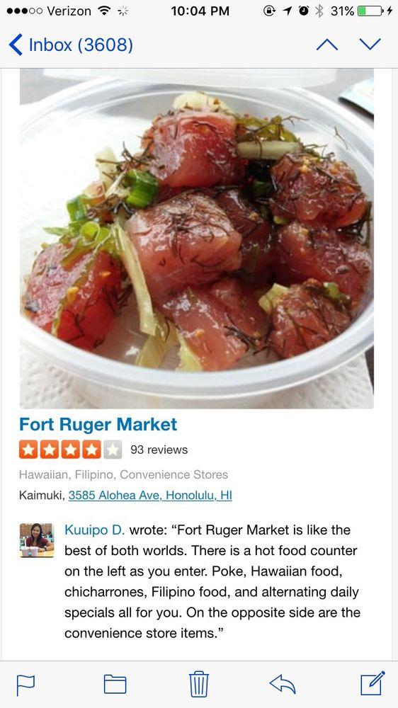 Menu at Fort Ruger Market restaurant, Honolulu