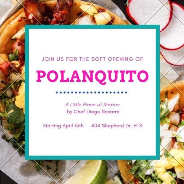 Menu at Polanquito pub & bar, Houston