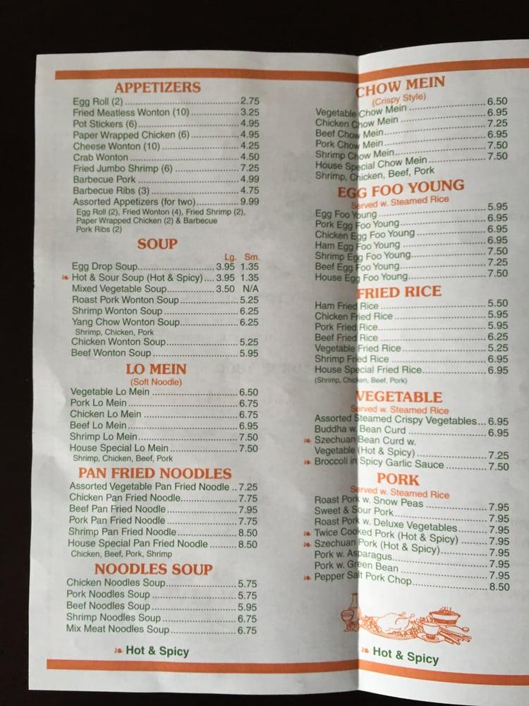 Menu at Rice King Express restaurant, Roy