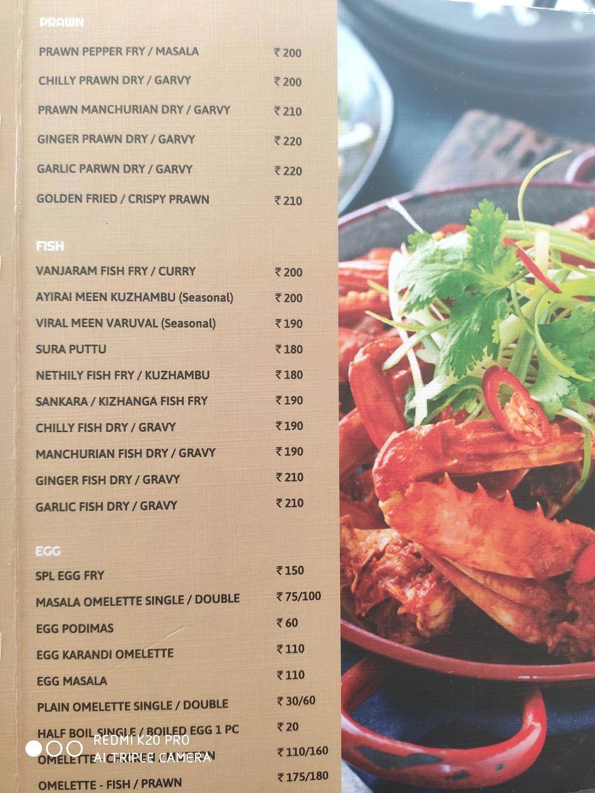 Menu at Sri Jaya Vilas Restaurant, Krishnagiri, FLY OVER