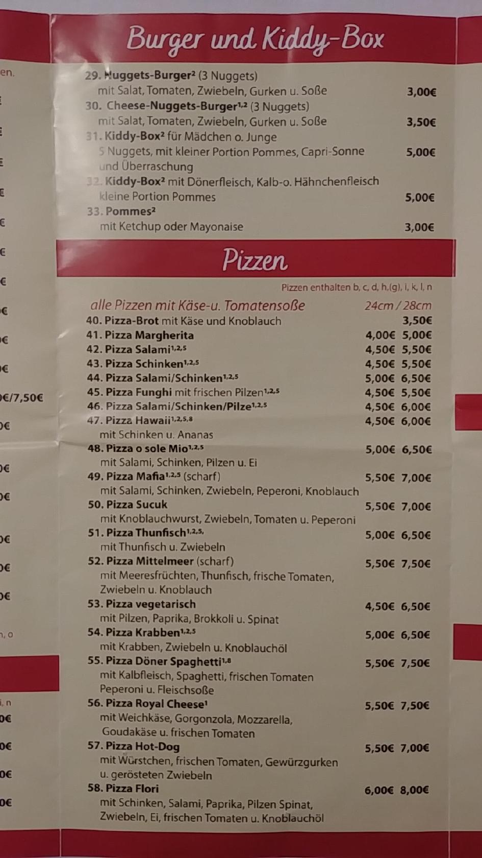 Speisekarte von Altun Wolkramshäuser Döner und Pizza, Wolkramshausen