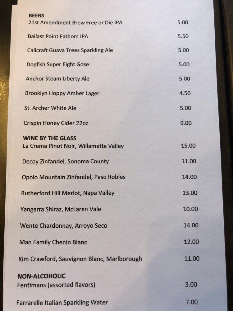 Menu at Ambrose Butchery restaurant, Fremont