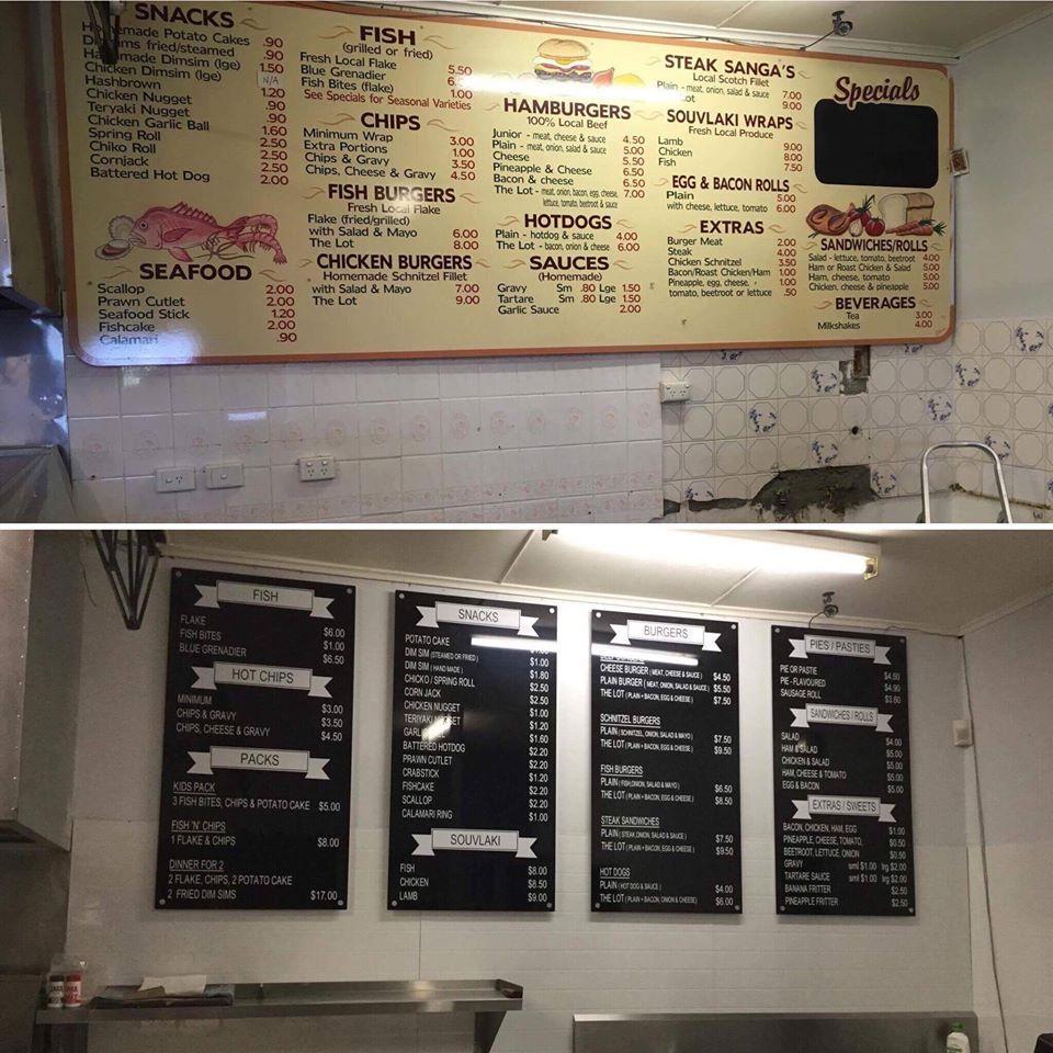 Menu at Dalyston General Store fast food, Dalyston