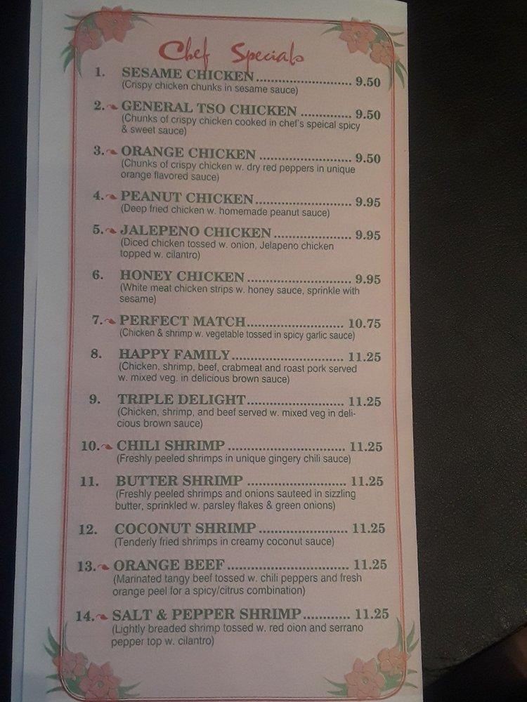 Menu at Jake's Chinese Buffet restaurant, Belton