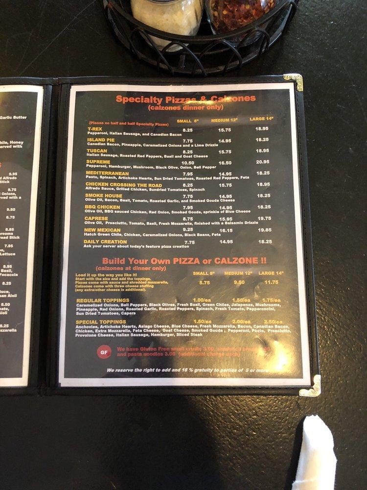 Menu at Angel Fired Pizza pub & bar, Angel Fire