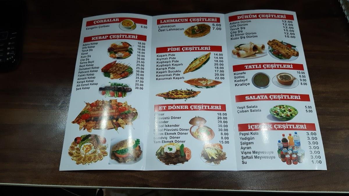 Menu at 50. Yıl Şark Sofrası, Istanbul, B Cd. No:6