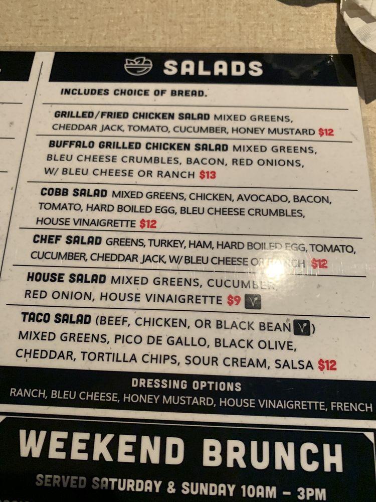 Carta del pub y bar Como Tap, Minneapolis