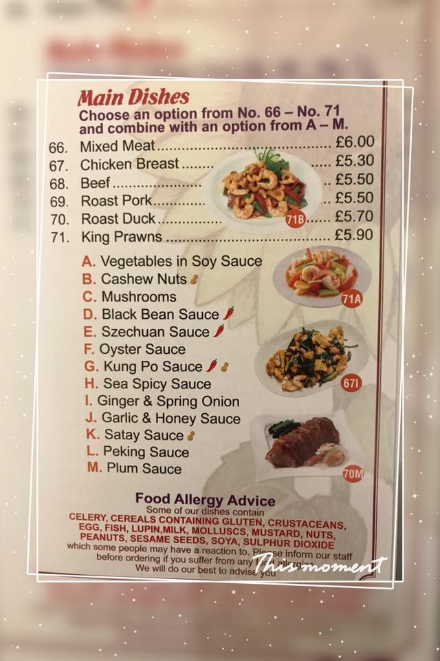 Menu at Sunflower Oriental food & bubble tea restaurant, Bournemouth ...