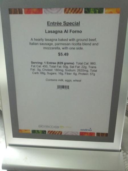 Menu at American Family Cafeteria, Madison