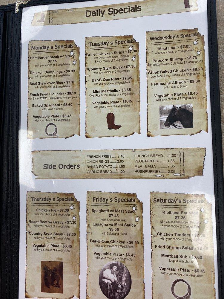 Menu at G & N Rancho restaurant, Archdale