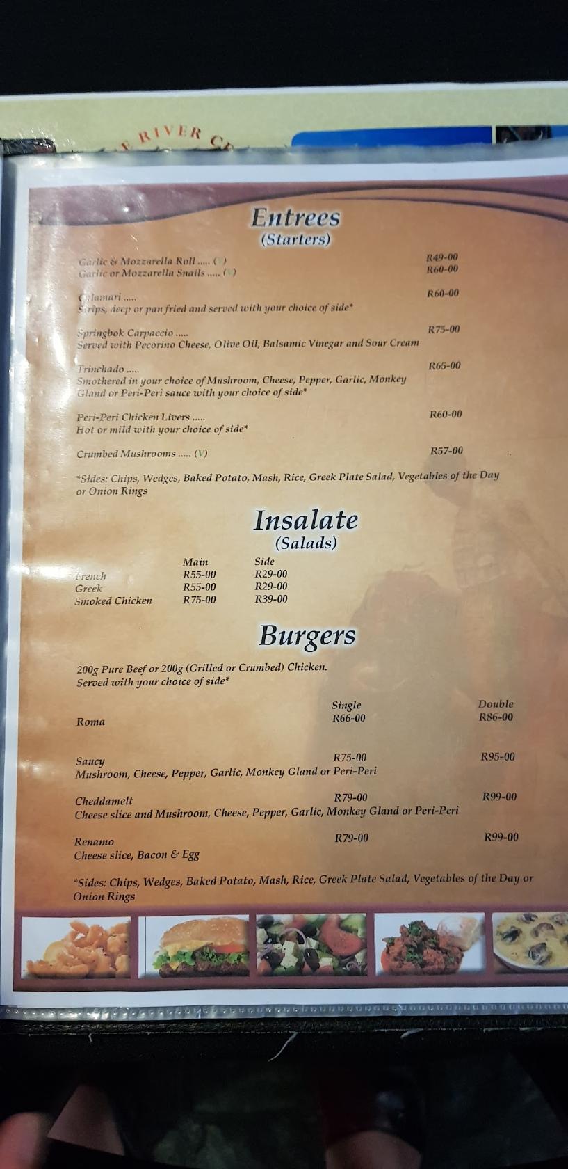 Menu at Bella Roma Grill & Pizzeria, Upington