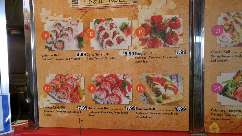Menu at Happy rice restaurant, Lynwood