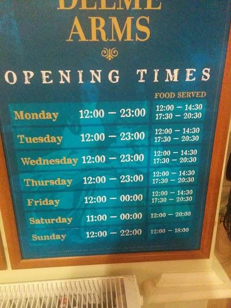 Menu at Delme Arms pub & bar, Fareham
