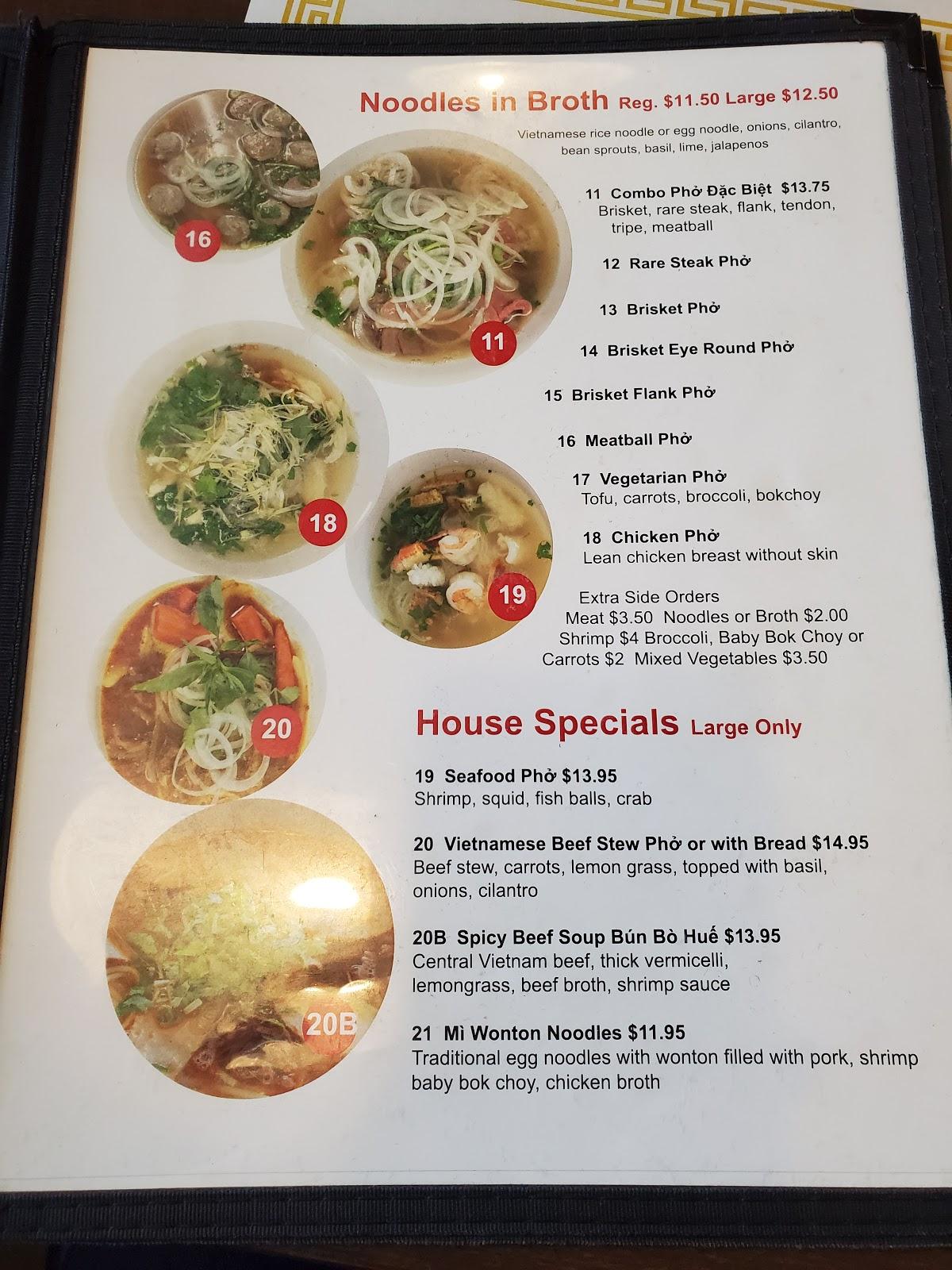 Menu at Pho Spot restaurant, San Jose, Blossom Hill Rd